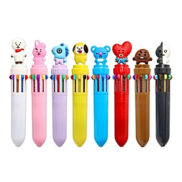 Bts | Office | Bt2 Bts Retractable Ballpoint 1 Pen 1 In 1 Multicolored ...